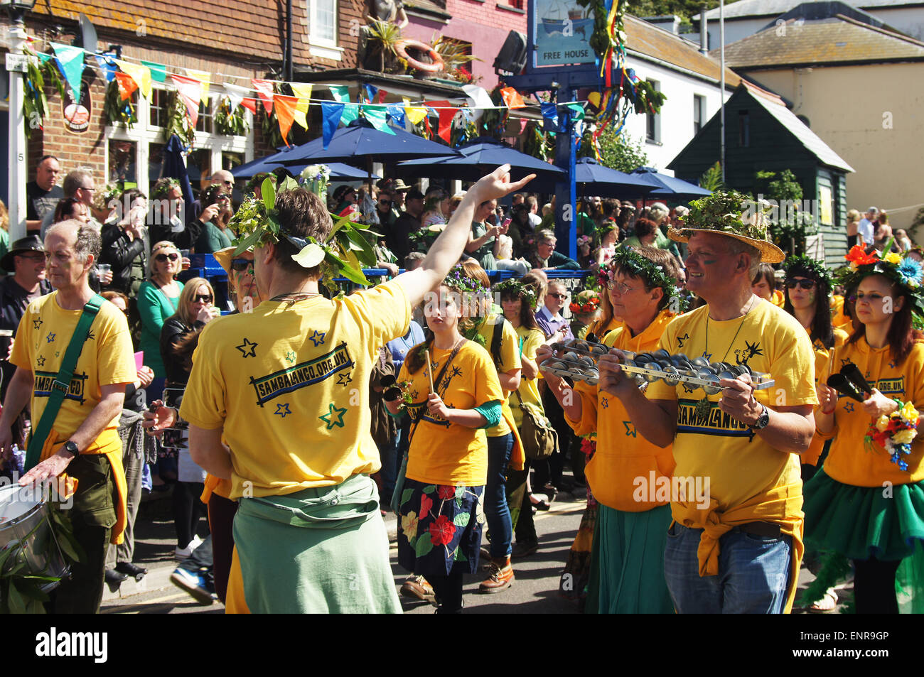 People march in local festival Stock Photo - Alamy