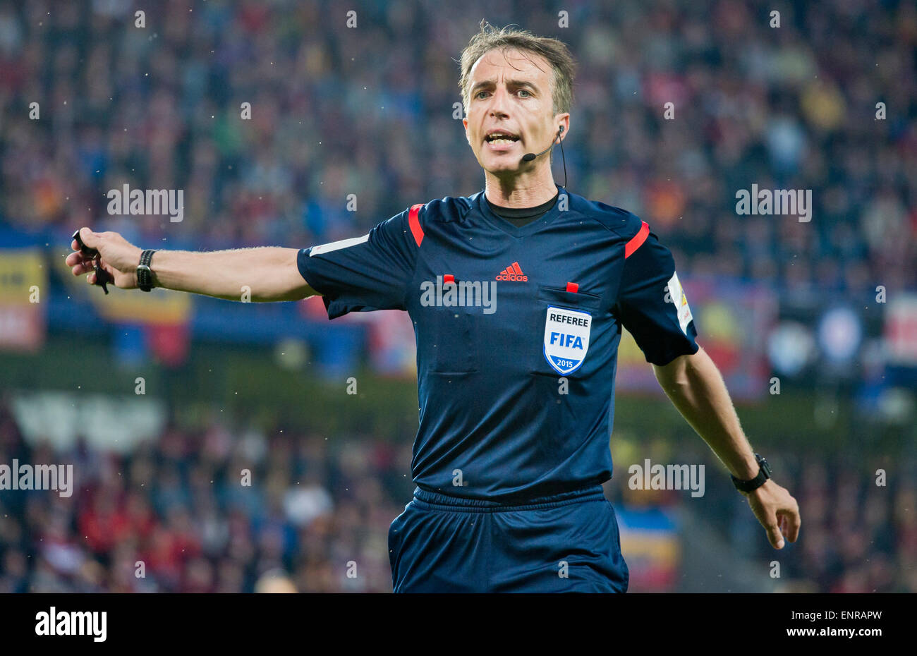 Spanish referee David Fernandez Borlaba pictured during the Czech ...