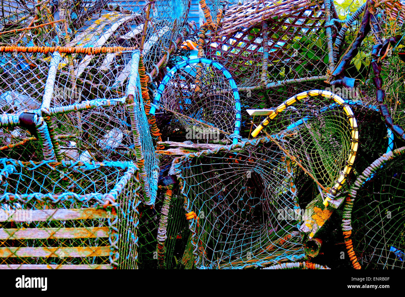 Traditional fishing baskets hi-res stock photography and images - Alamy