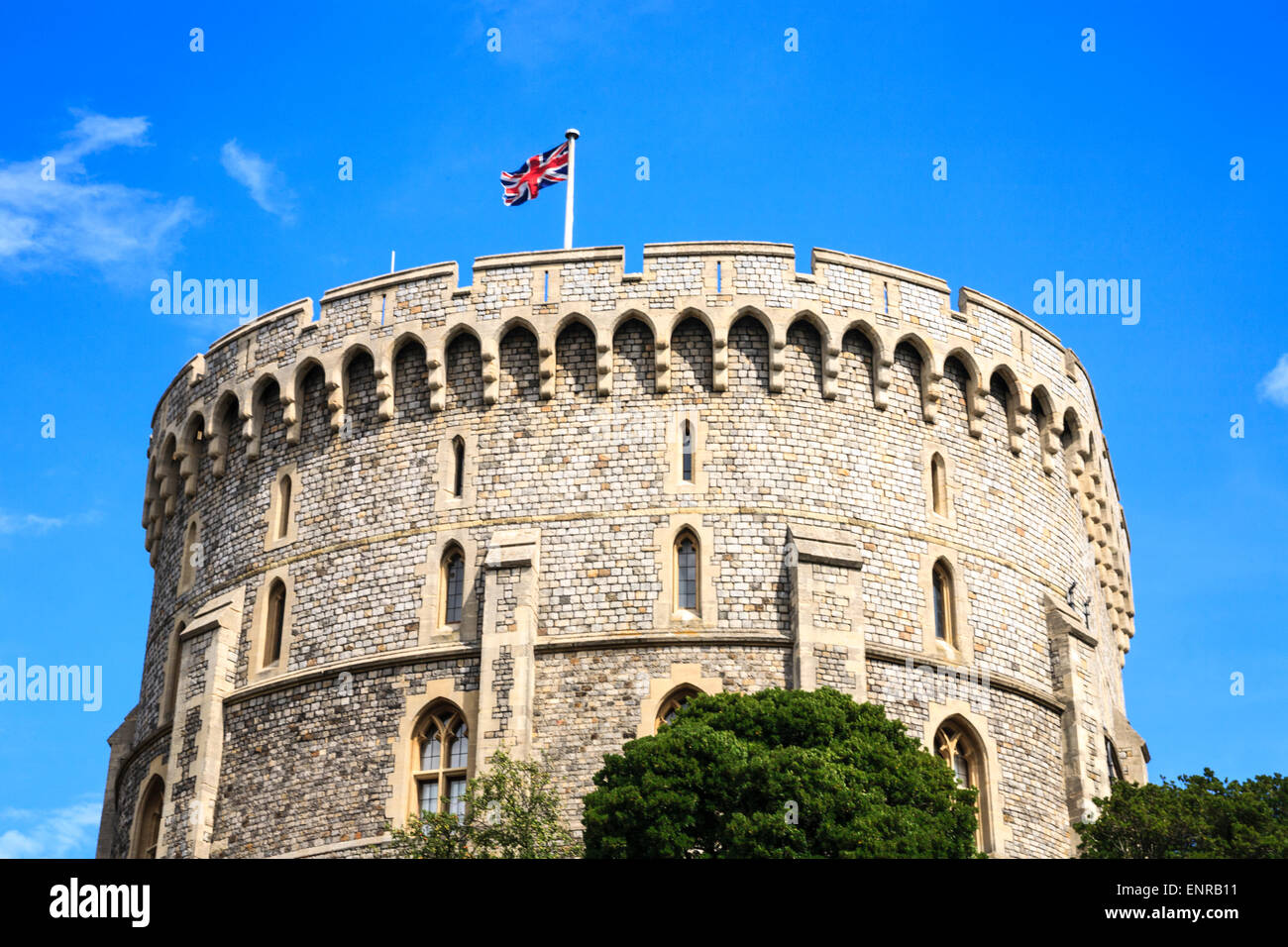 The Round Tower of Windsor Castle in Berkshire, England Stock Photo - Alamy