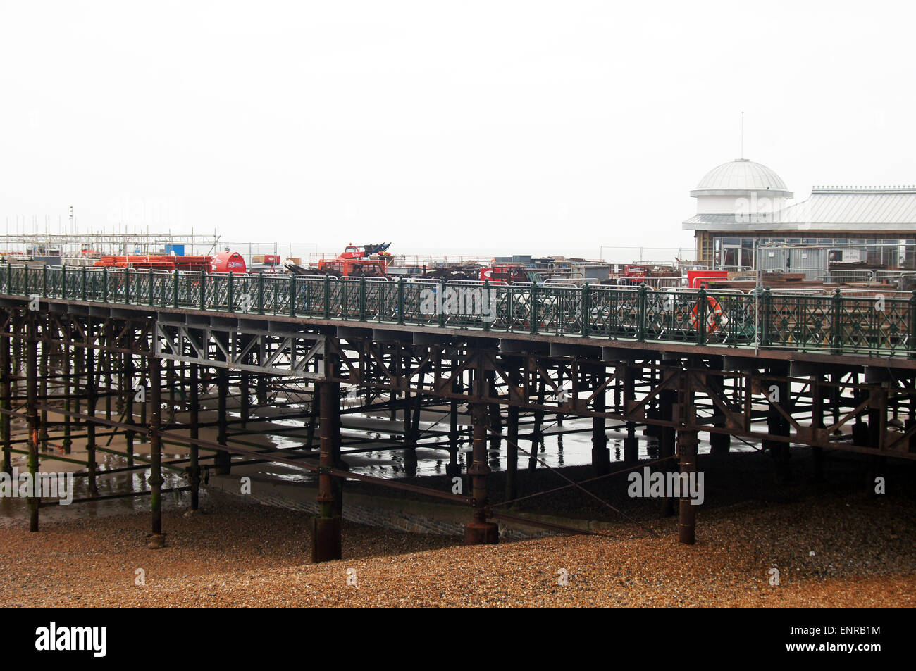 Wooden pier construction Stock Photo - Alamy