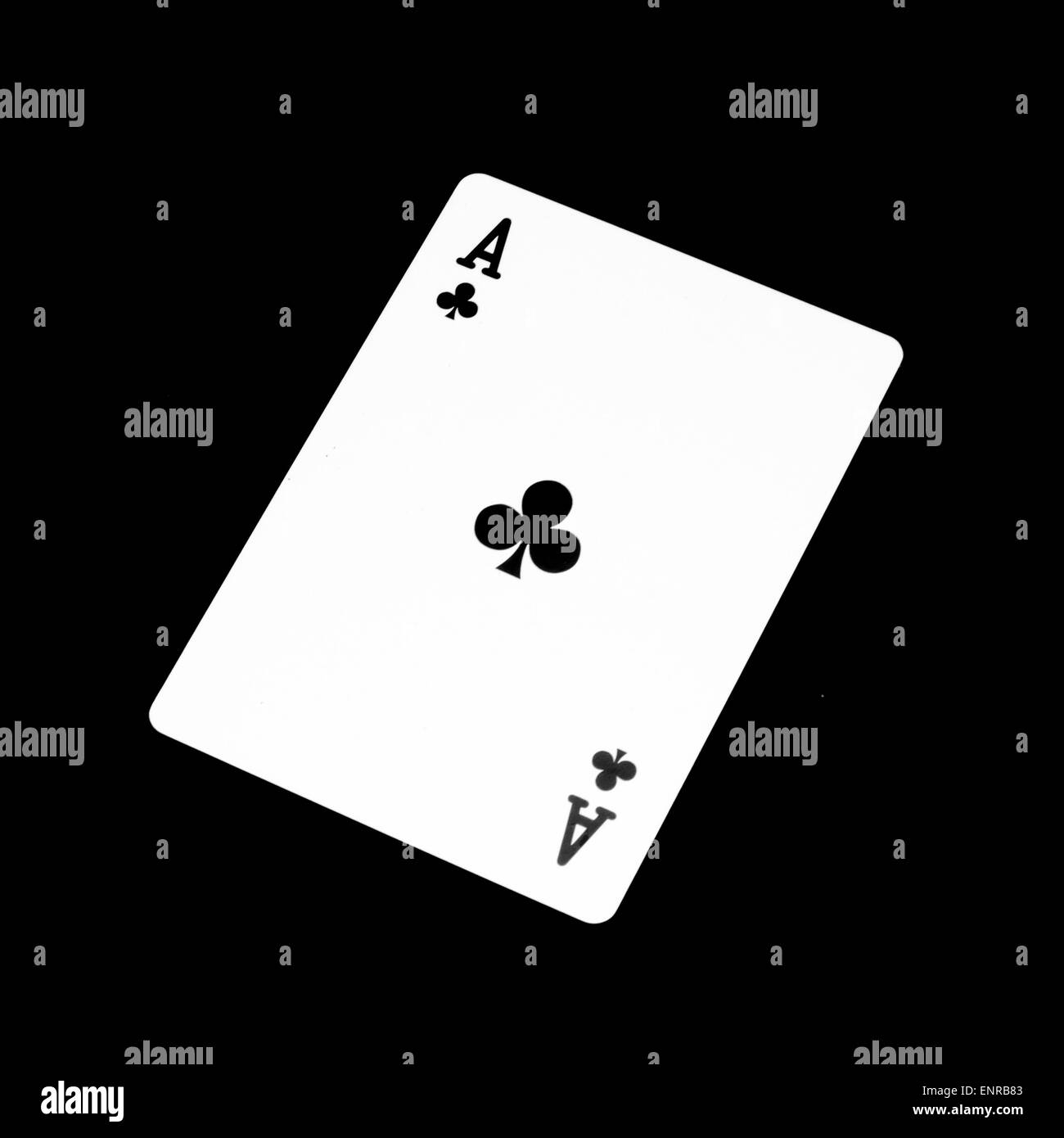 Ace of spades playing card Black and White Stock Photos & Images - Alamy