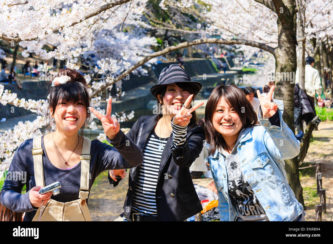 Japanese Tourist Peace Sign
