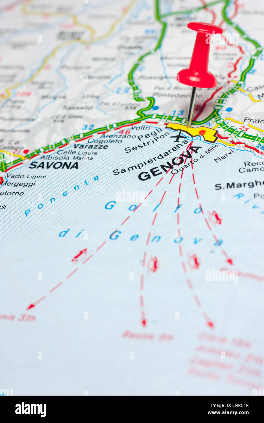 Map Of Genova High Resolution Stock Photography and Images - Alamy