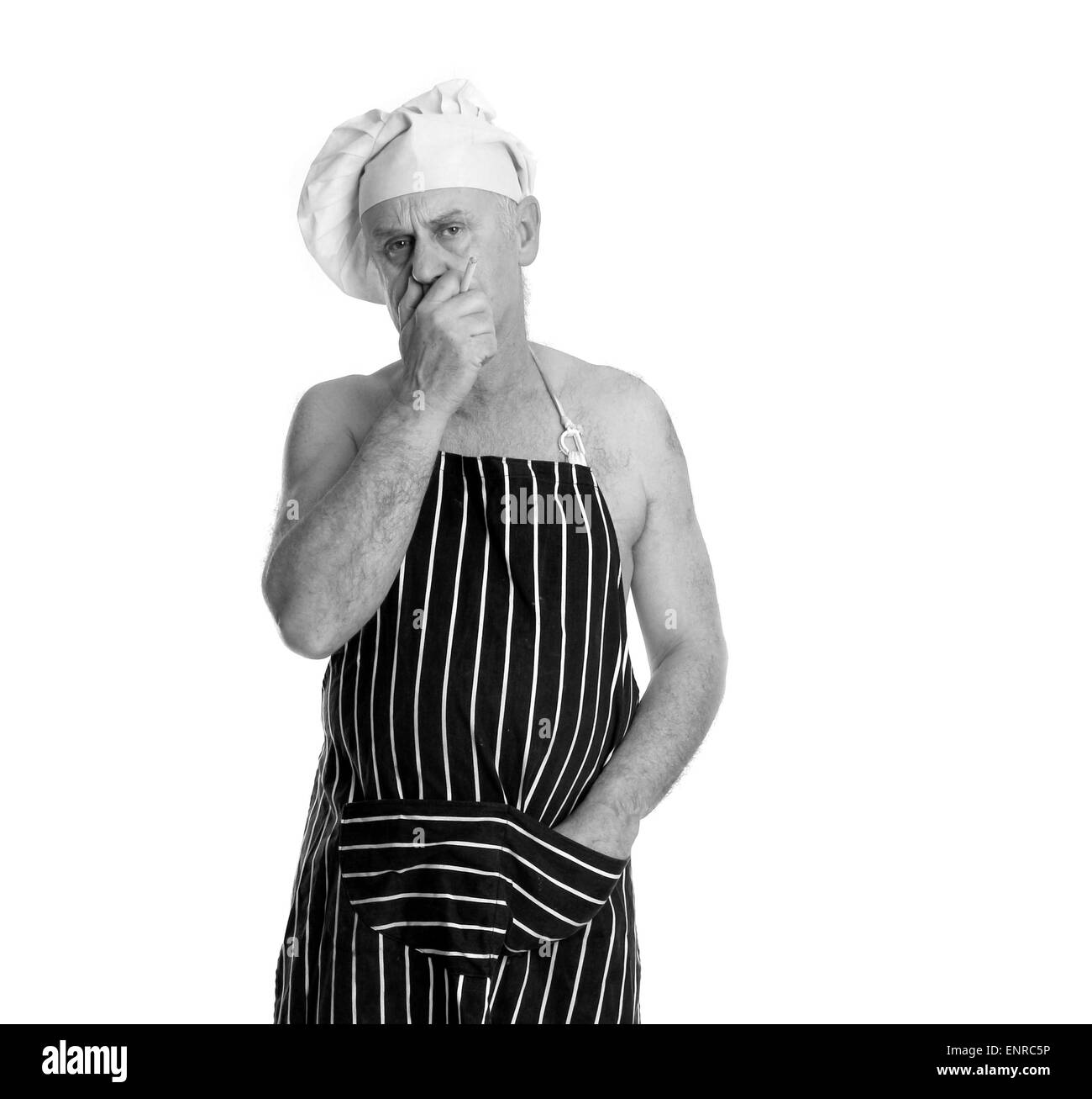 Old man smoking Black and White Stock Photos & Images - Alamy
