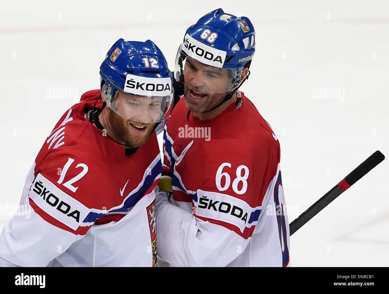 Prague, Czech Republic. 10th May, 2015. From right: Jaromir Jagr (CZE ...