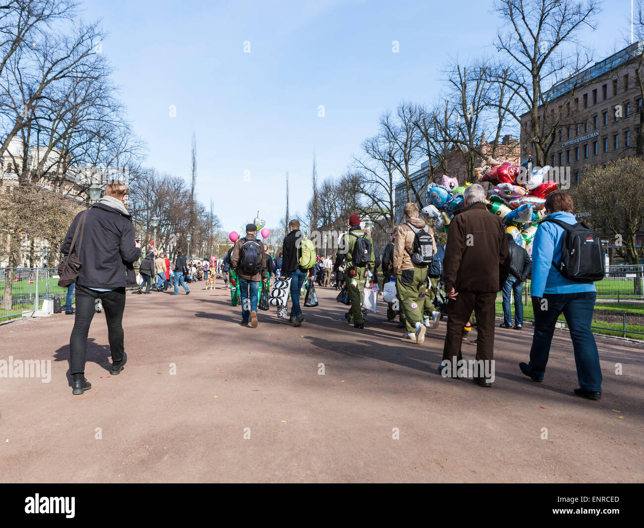 May Day Eve in Helsinki Stock Photo - Alamy