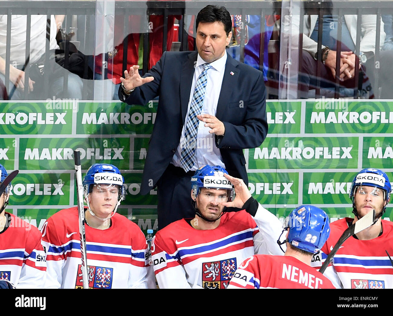 Prague, Czech Republic. 10th May, 2015. Czech coach Vladimir Ruzicka ...