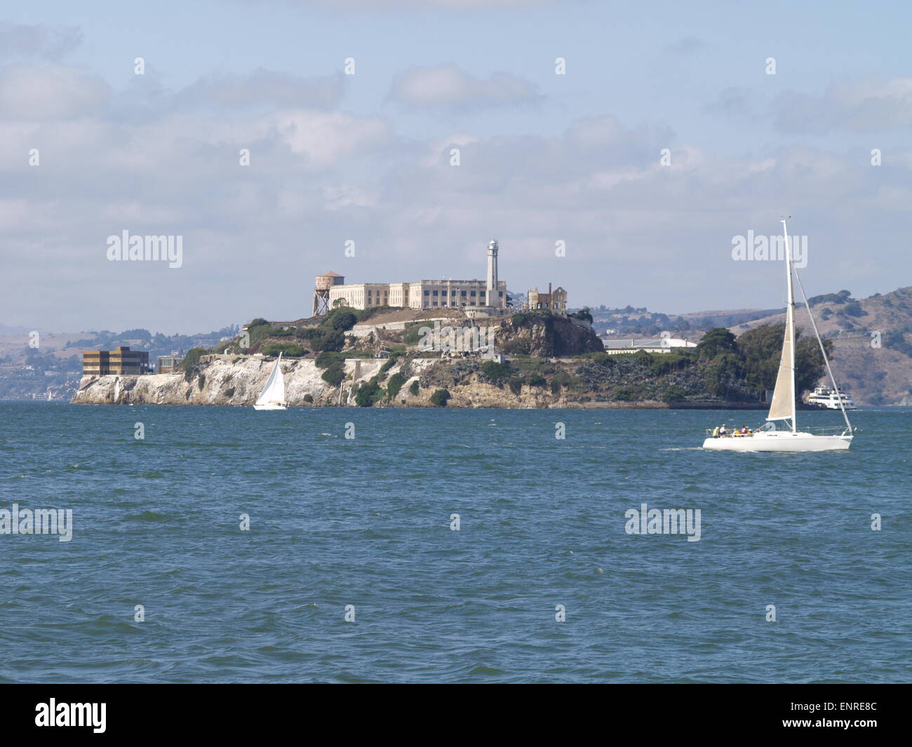 Alcatraz and sail boat hi-res stock photography and images - Alamy