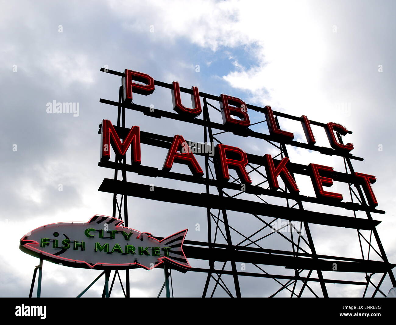 Public market entrance hi-res stock photography and images - Alamy