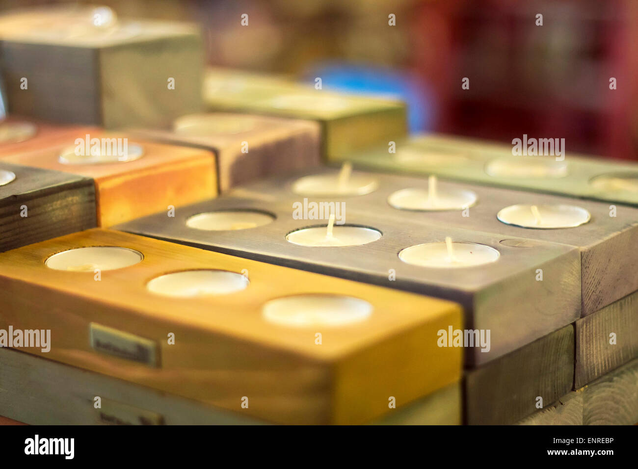 colorful candle bricks Stock Photo - Alamy