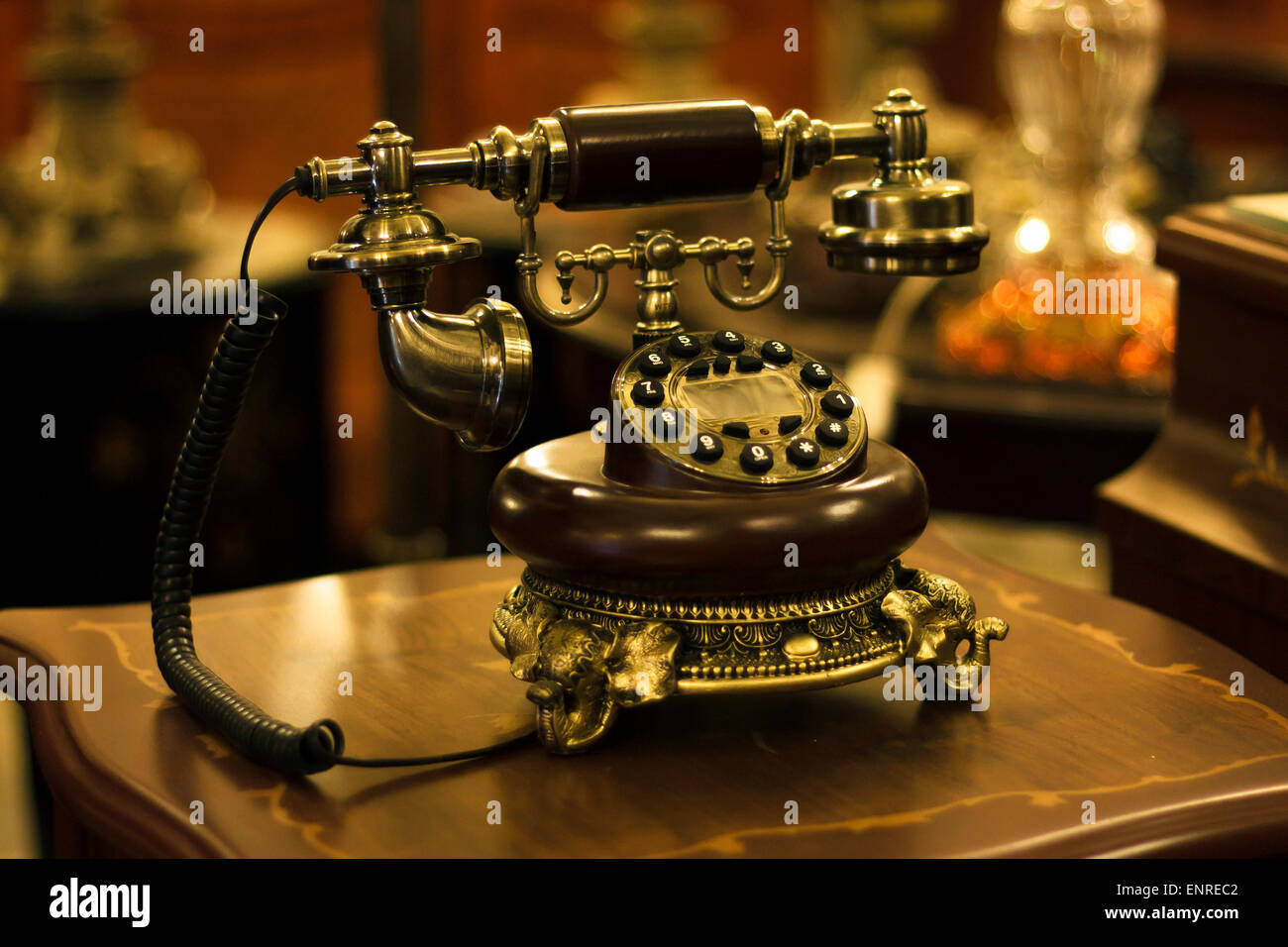 classic antique telephone Stock Photo - Alamy