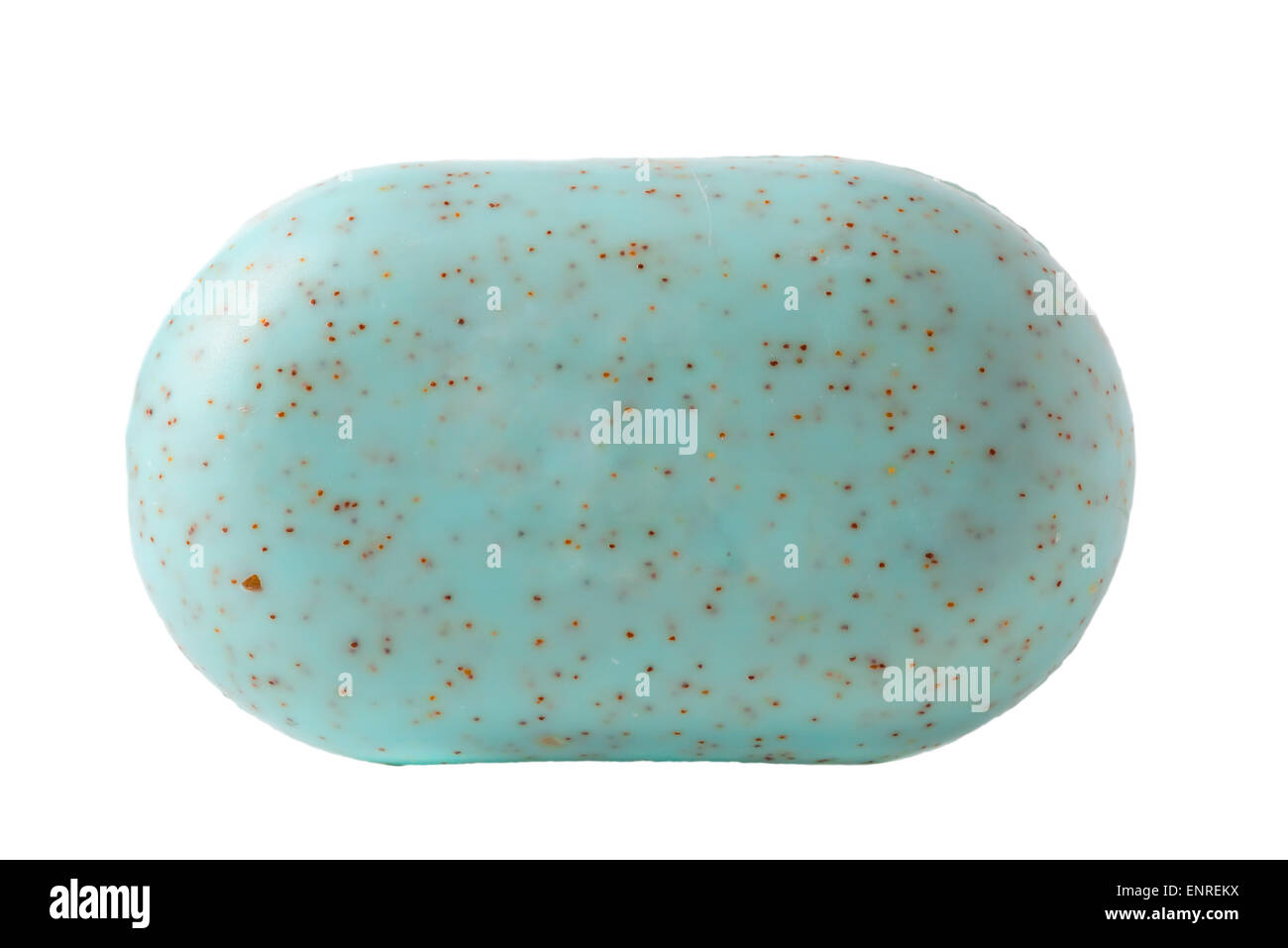 bar of soap with small particles of skin care Stock Photo - Alamy