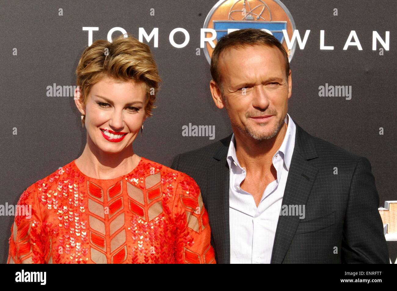Tim McGraw & wife Faith Hill Tomorrowland Film Premiere 09/05/2015 ...
