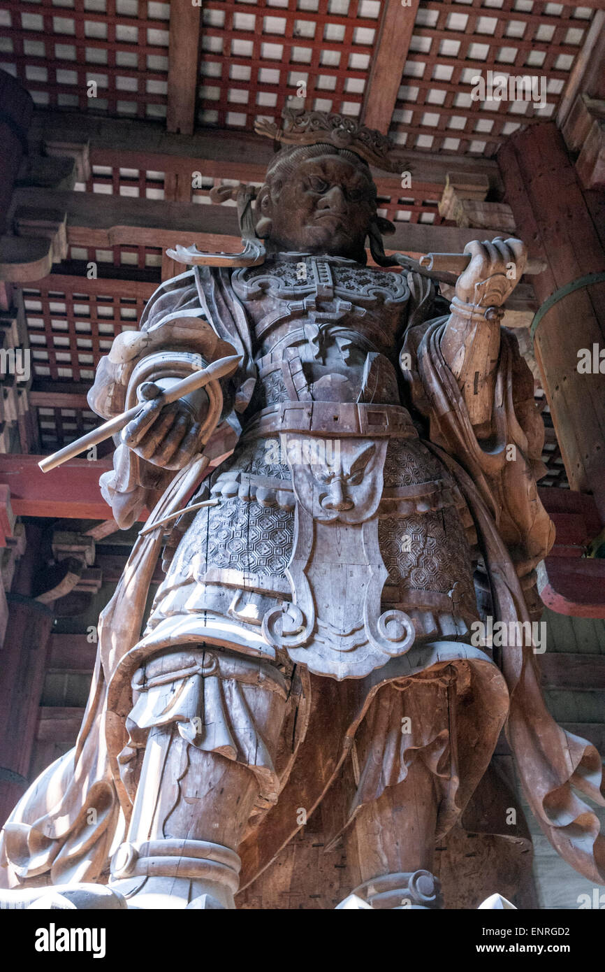 Komokuten, one of the pair of guardians in the Daibutsuden, Tōdai-ji ...