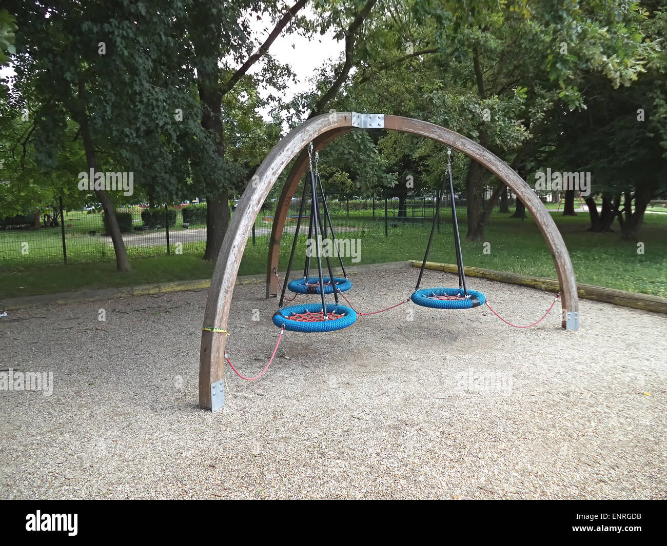 Children playground in the park Stock Photo - Alamy