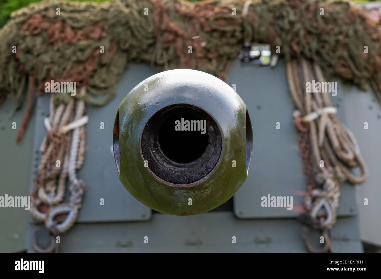 front end of the tank gun, muzzle Stock Photo - Alamy