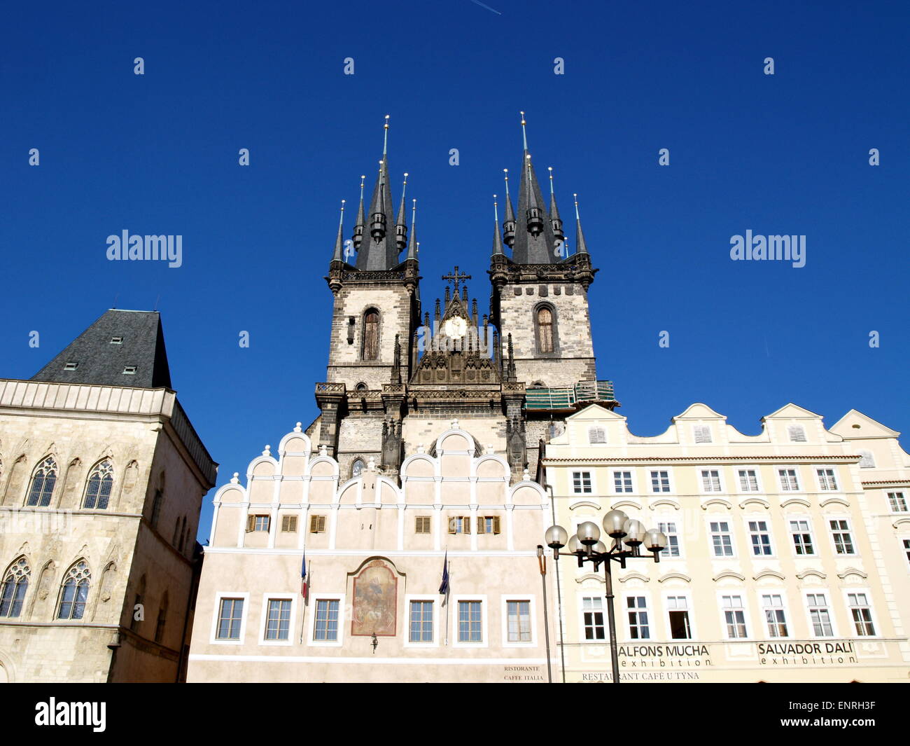 Church of Our Lady before Tyn at Prague, Old Town Square Stock Photo ...