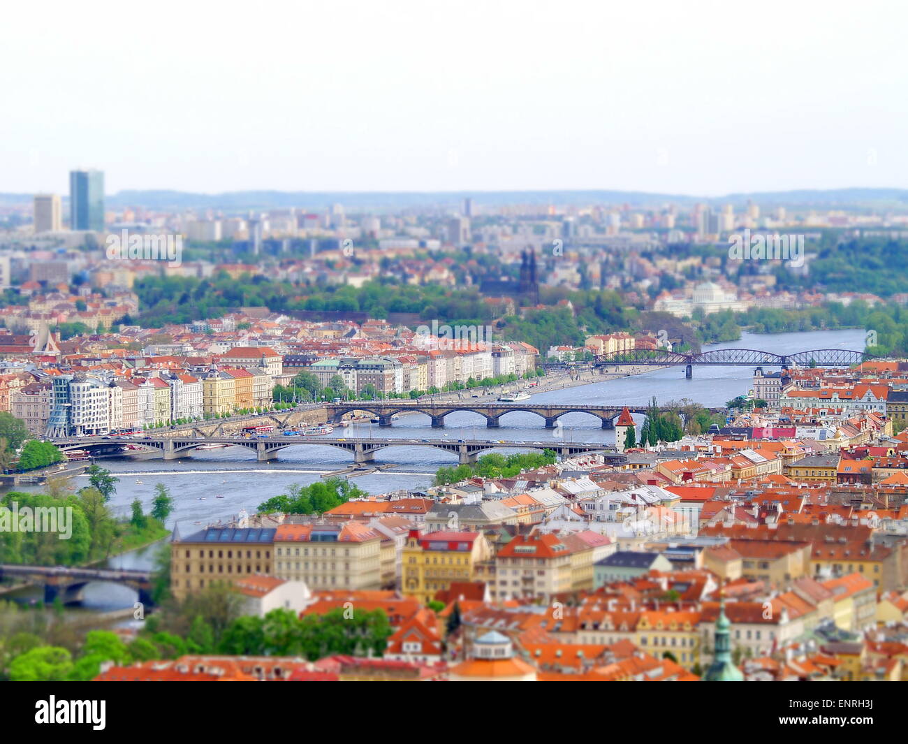 City of Prague from above Stock Photo - Alamy