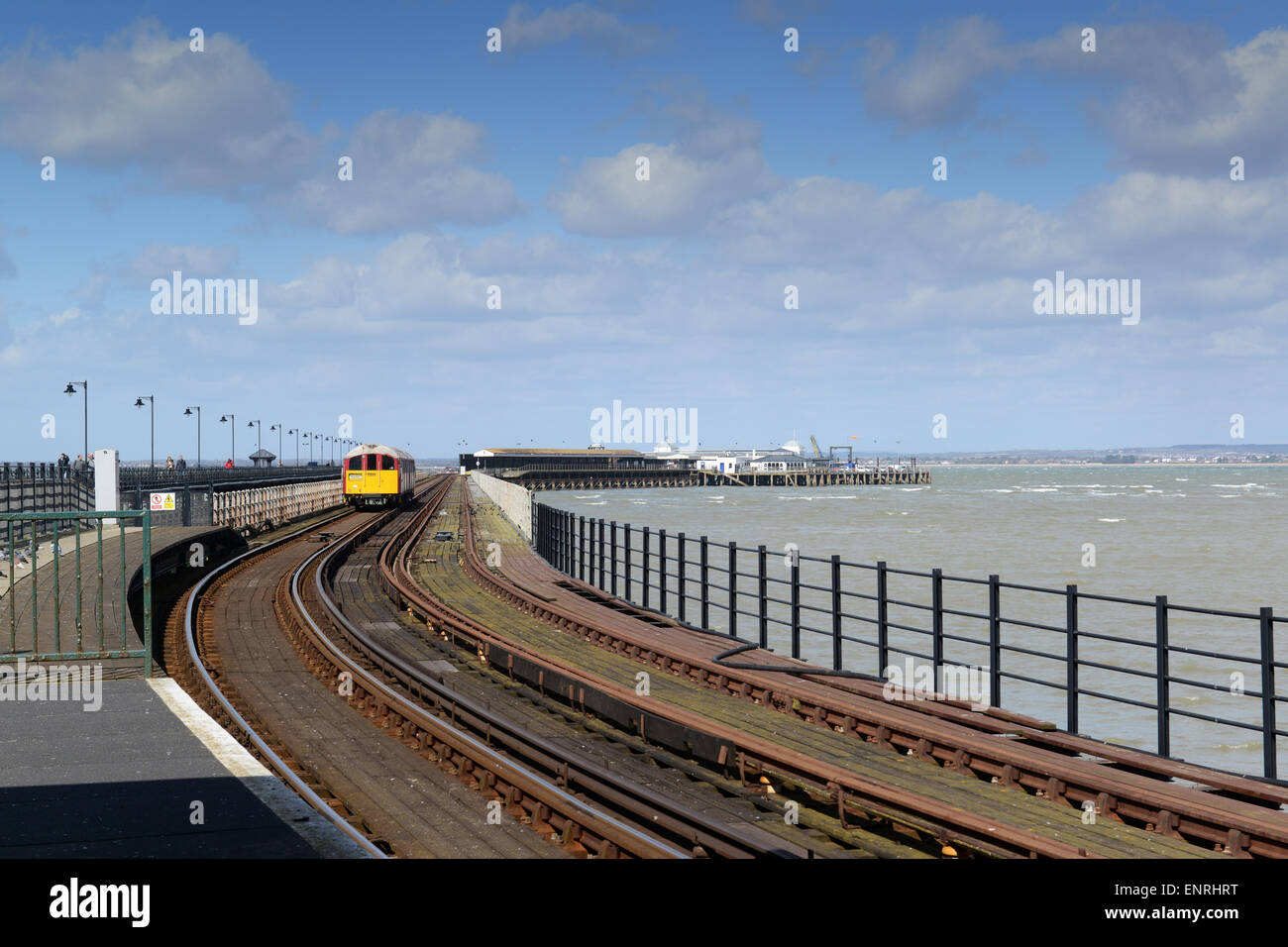 Ryde Pier railway train trains former London Underground tube train ...