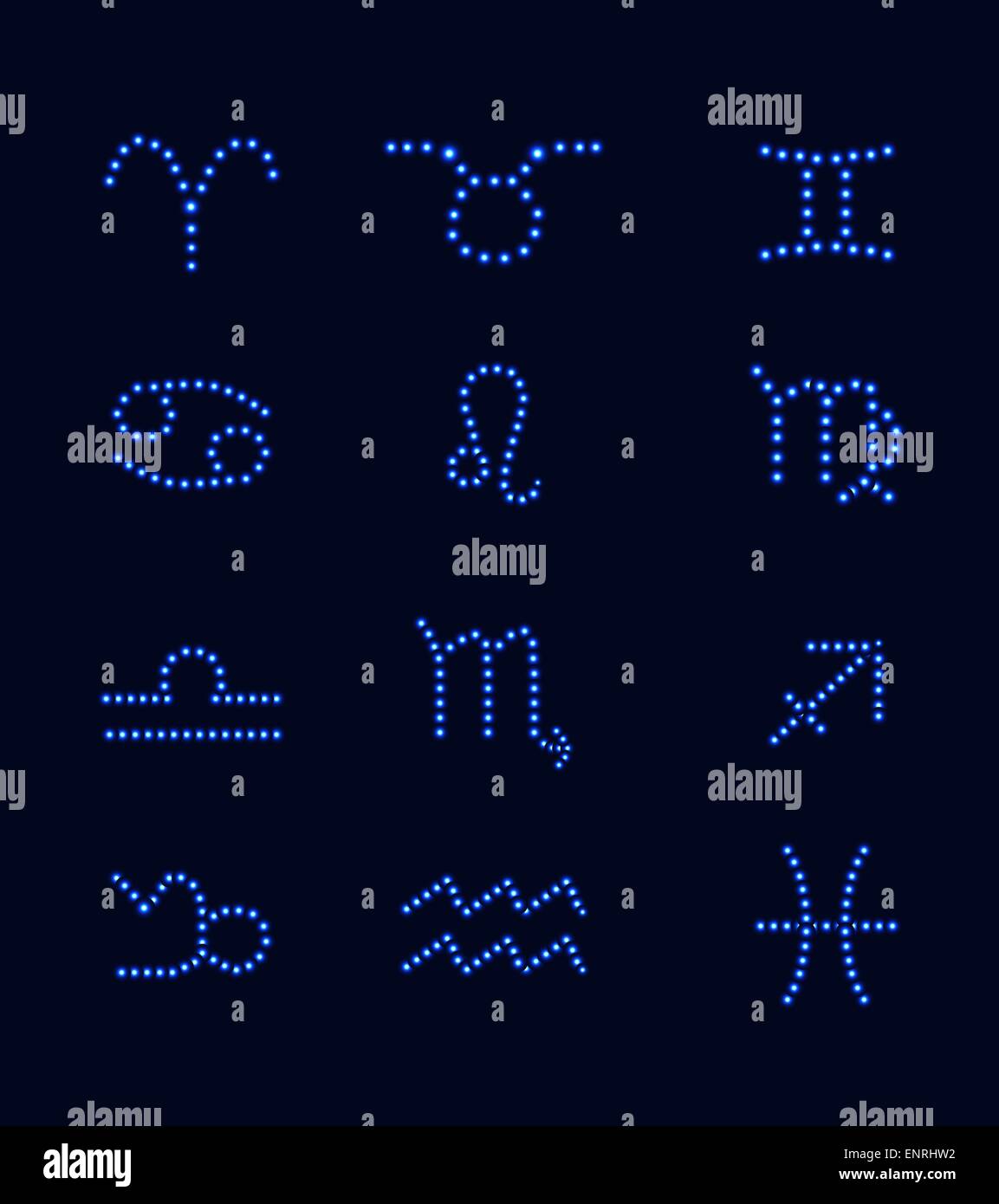 Set of Symbol Zodiac Sign. Vector Illustration Stock Vector Image & Art ...