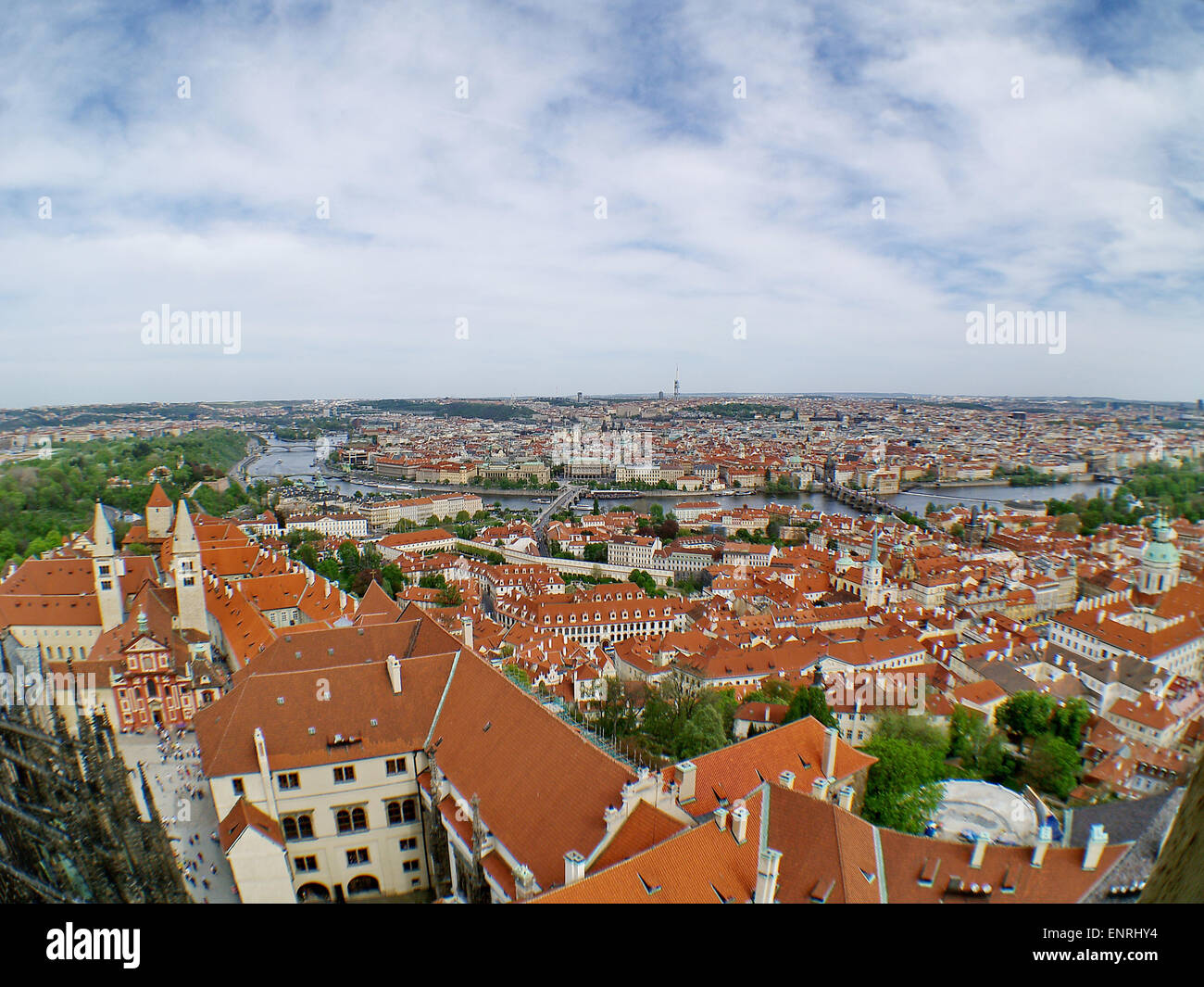 Prague from above hi-res stock photography and images - Alamy