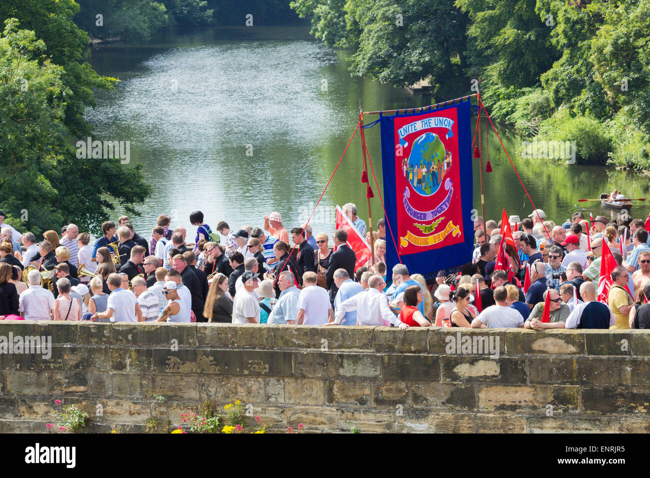 Durham miners gala hi-res stock photography and images - Alamy