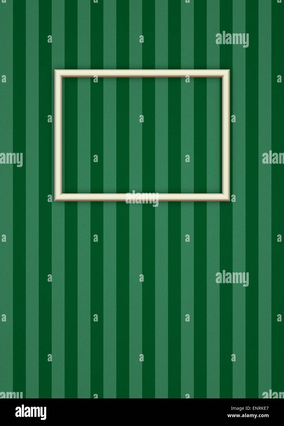 Minimalist Picture Frame Over Stripped Wallpaper Bitmap Illustration ...