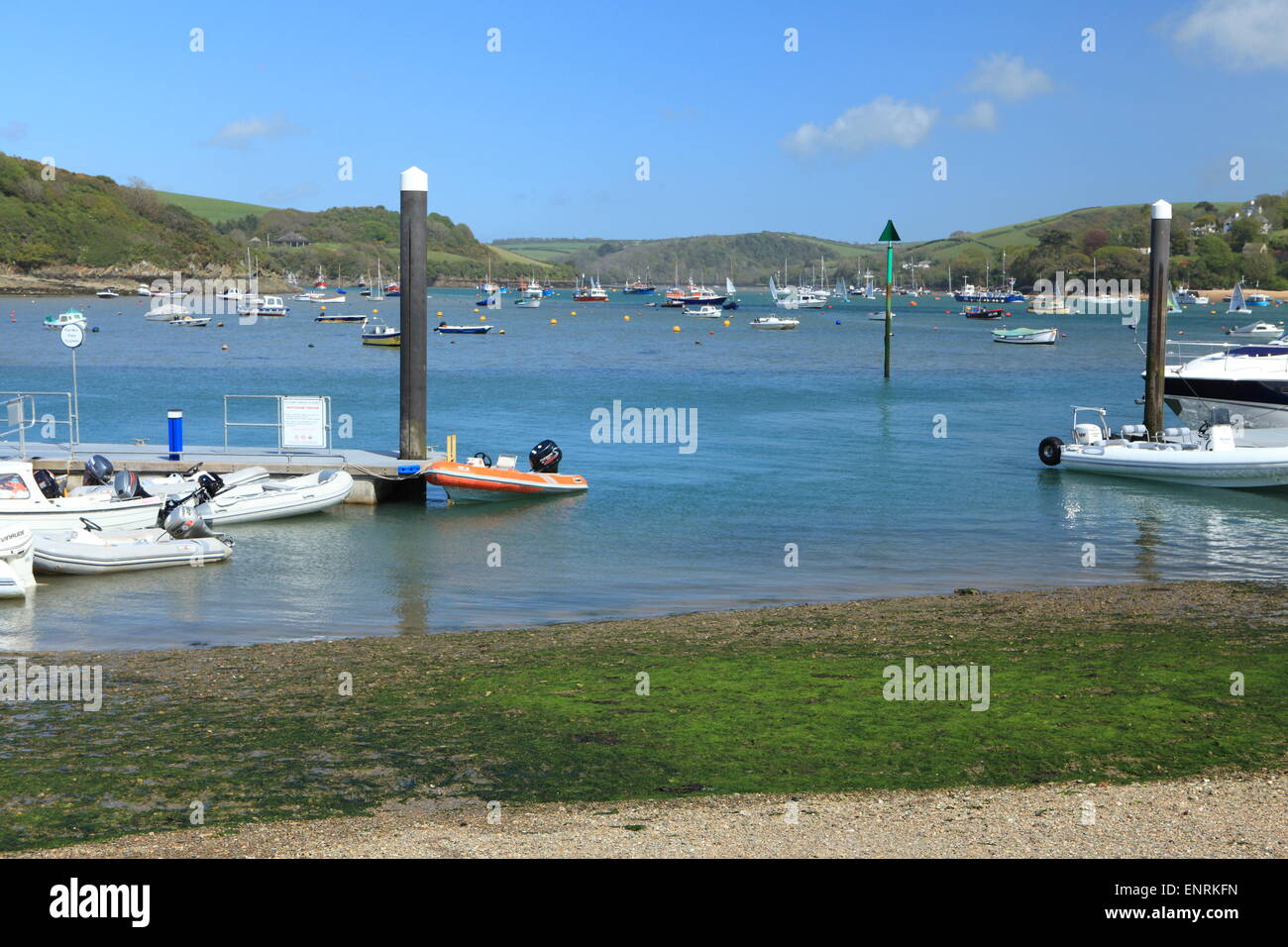 Salcombe estuary, South Hams, Devon, England, UK Stock Photo - Alamy