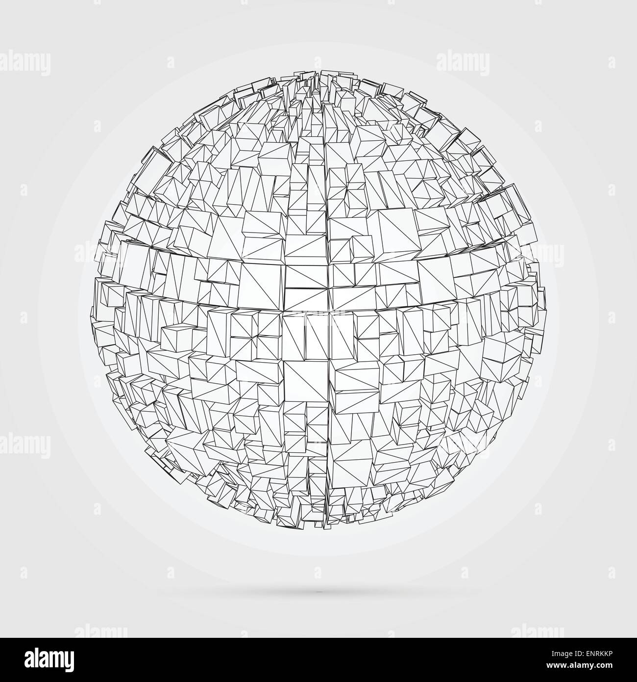 Geometrical world map wireframe hi-res stock photography and images - Alamy