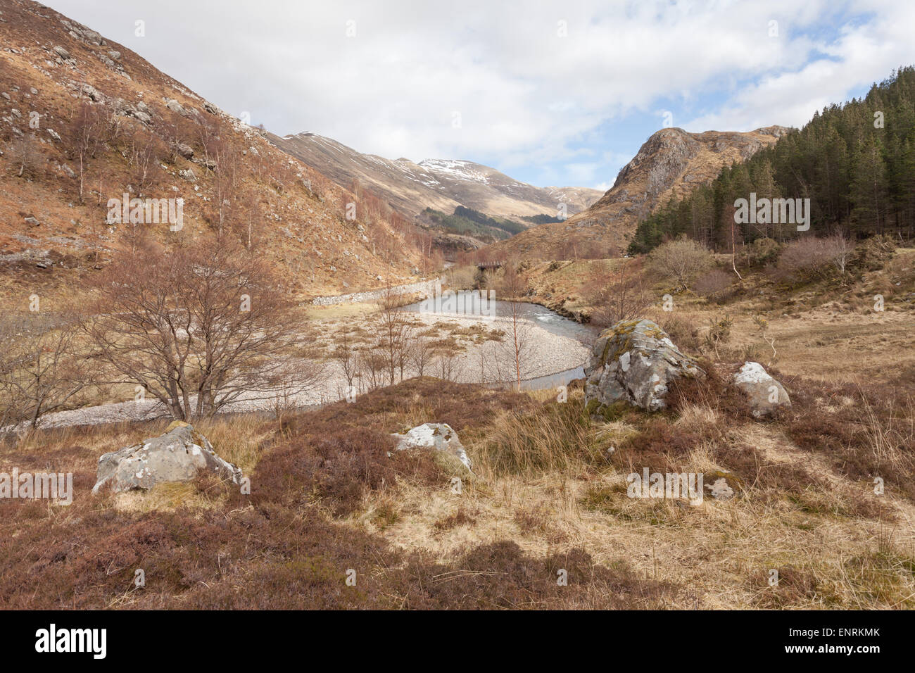 Scenic photo of a Scottish Highland river scene Stock Photo - Alamy