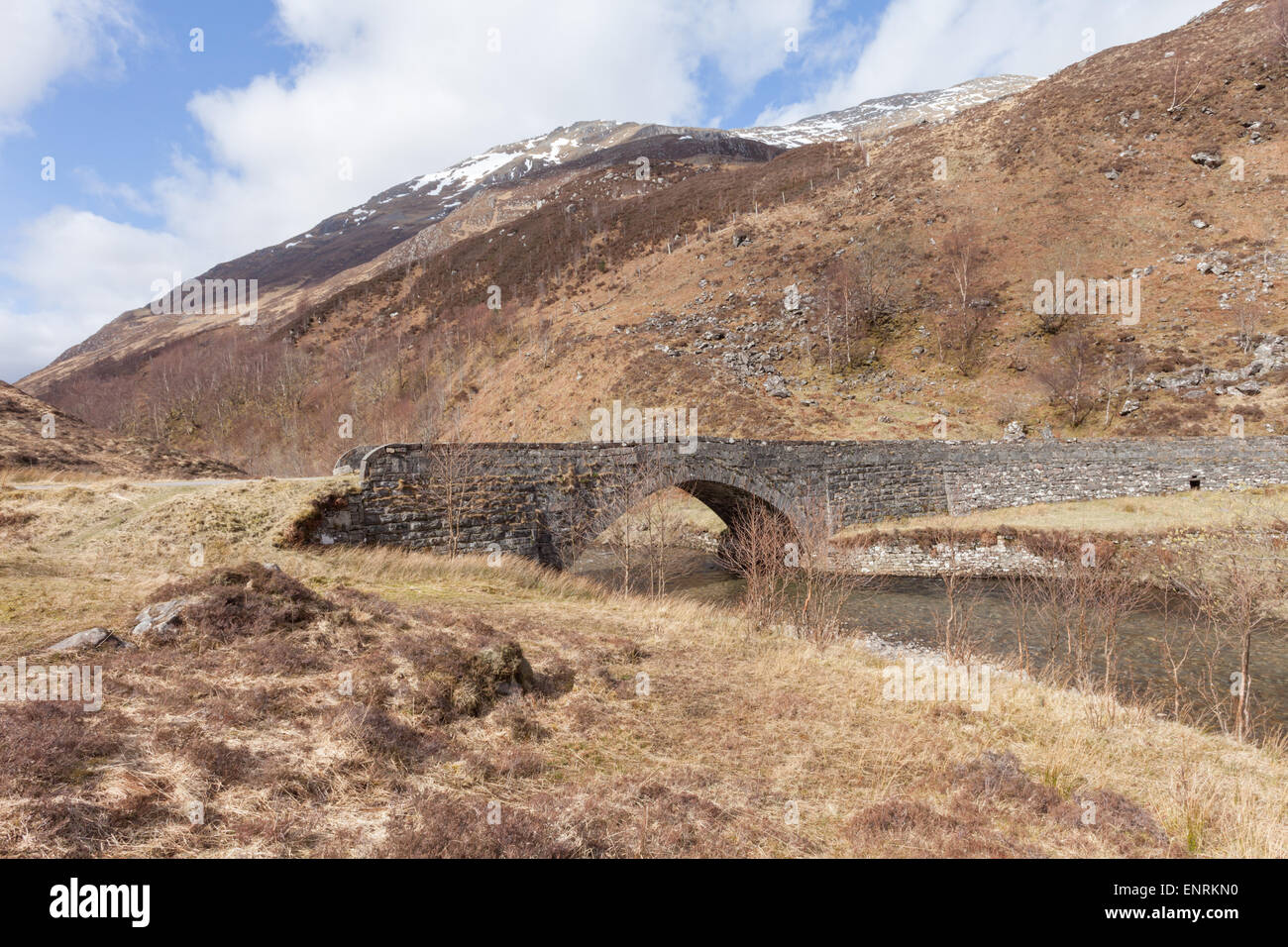 A bridge near the Grey Mare's Tail Nature Reserve, Moffat, Scotland UK ...