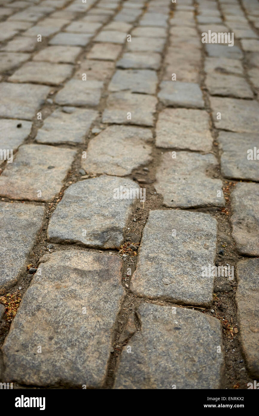 cobblestone street, Red Hook, Brooklyn, New York, USA Stock Photo - Alamy
