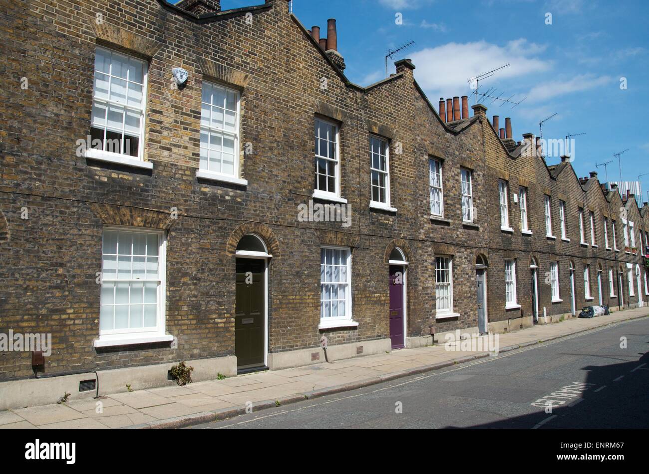 A Row of Houses on Roupell Street, Waterloo, London, England, UK Stock ...