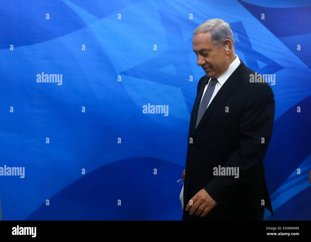 Jerusalem. 10th May, 2015. Israeli Prime Minister Benjamin Netanyahu ...