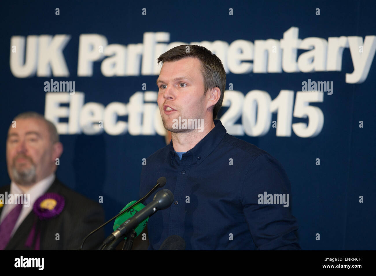 Belfast UK. 7th May 2015 General Election: Gerry Carroll from People ...