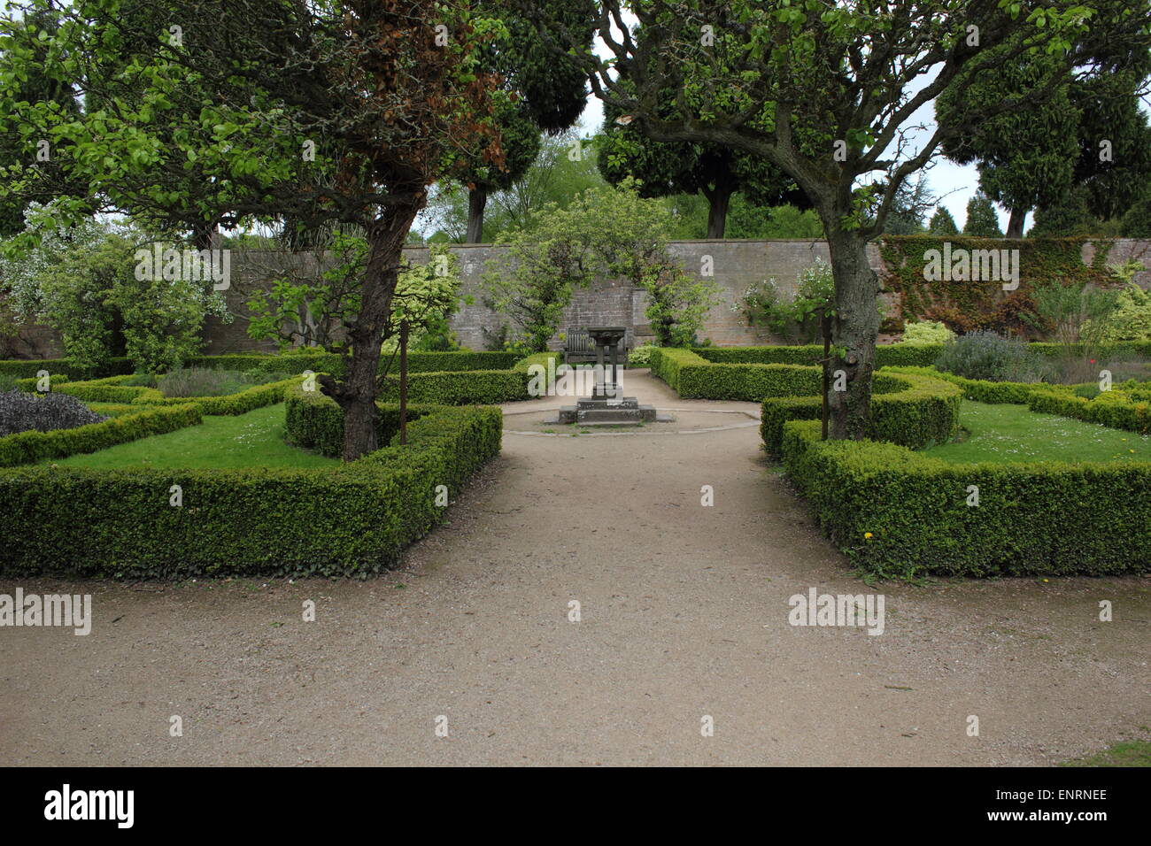 Newstead Abbey sculptured garden Stock Photo - Alamy