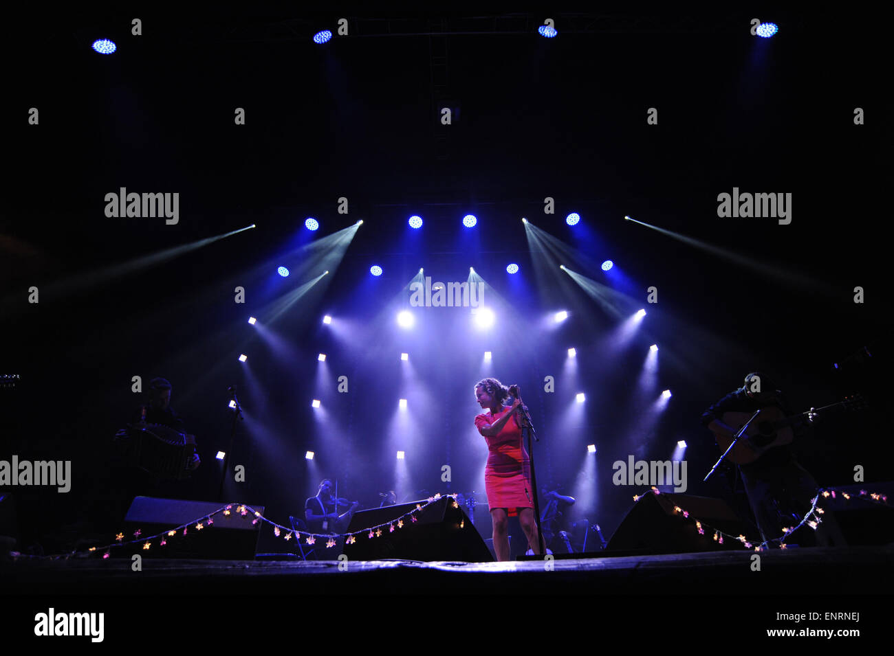Kate Rusby performing at the Under the Stars Festival, Cannon Hall Farm ...