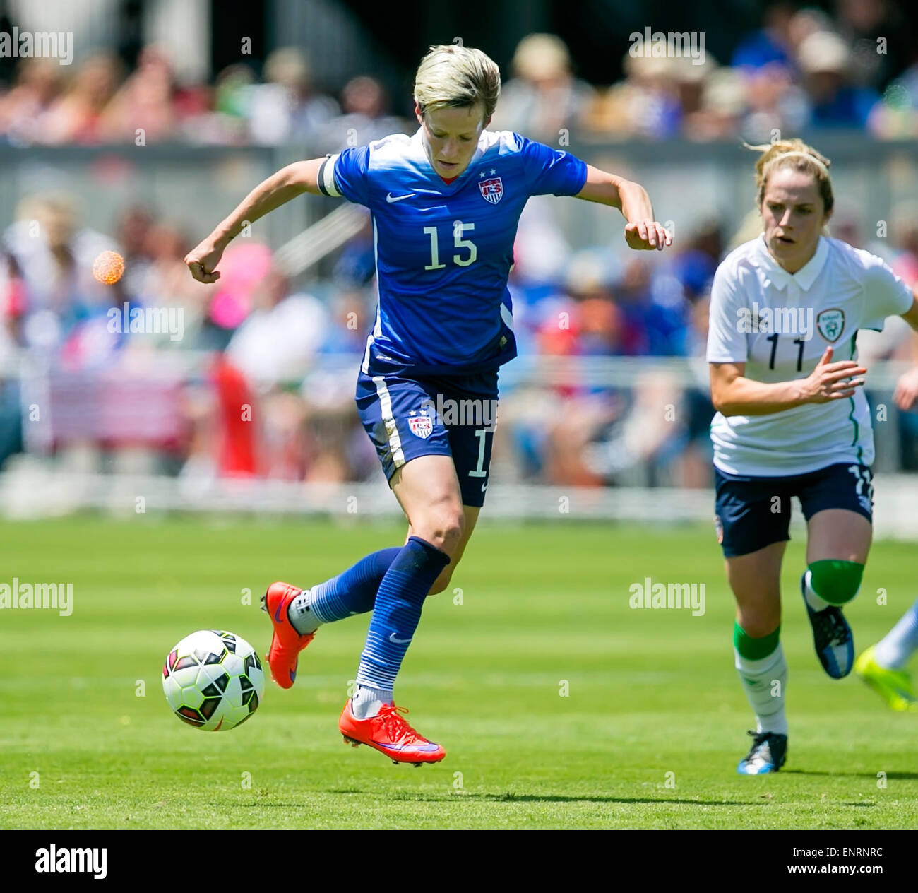 San Jose, CA. 10th May, 2015. US midfielder Megan Rapinoe in action ...