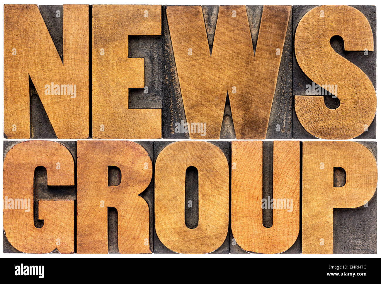 newsgroup word typography - isolated word abstract in letterpress wood ...