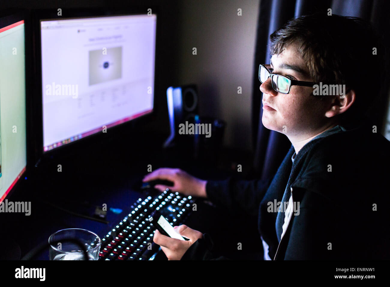 14 year old boy bedroom hi-res stock photography and images - Alamy