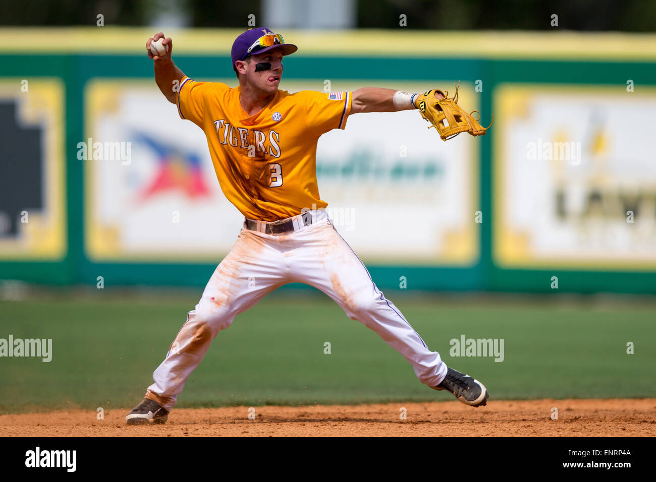 Innings. 10th May, 2015. LSU Tigers infielder Alex Bregman (8) during ...