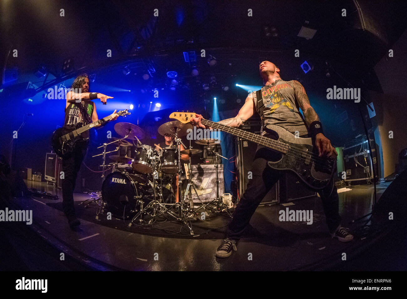 Prong performing live at Paradise Garage Featuring: Tommy Victor,Jason ...