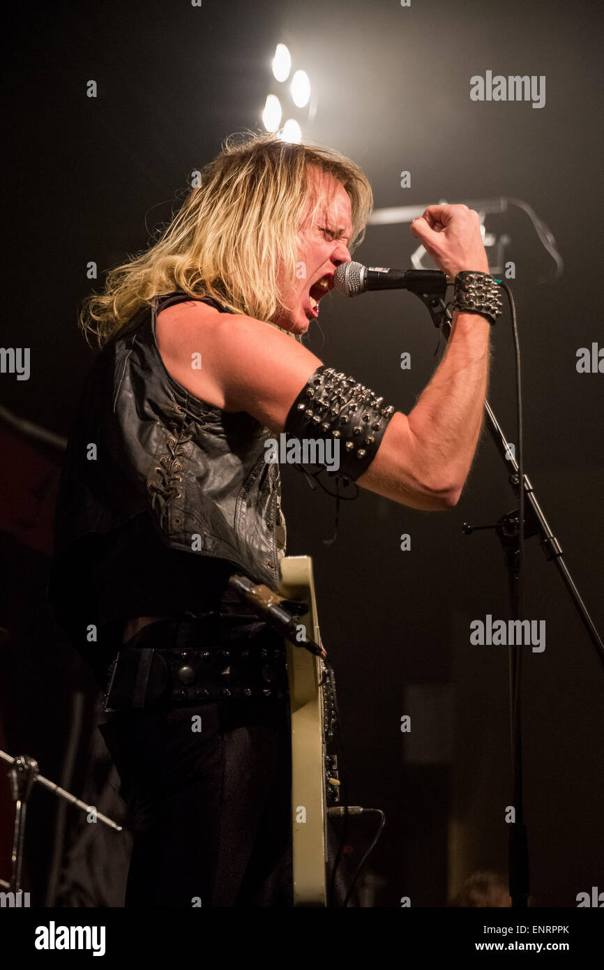 Enforcer performing live on stage at Paradise Garage Featuring: Olof ...