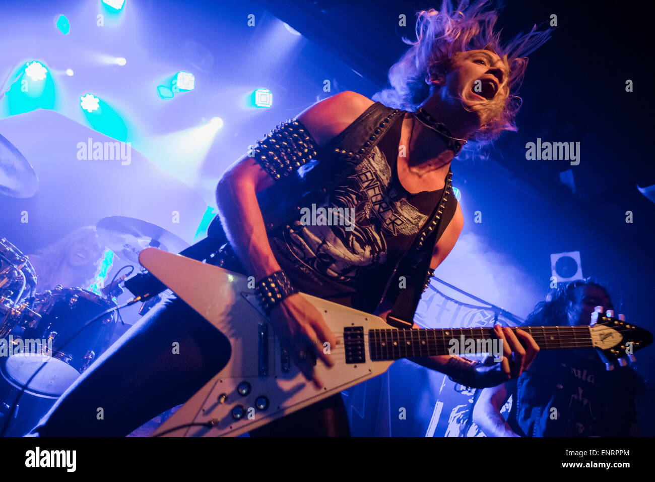 Enforcer performing live on stage at Paradise Garage Featuring: Olof ...