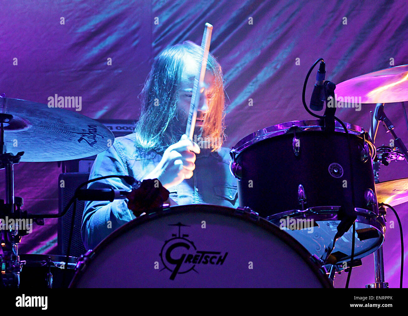 Band of Skulls performing live on stage at Liverpool O2 Academy ...