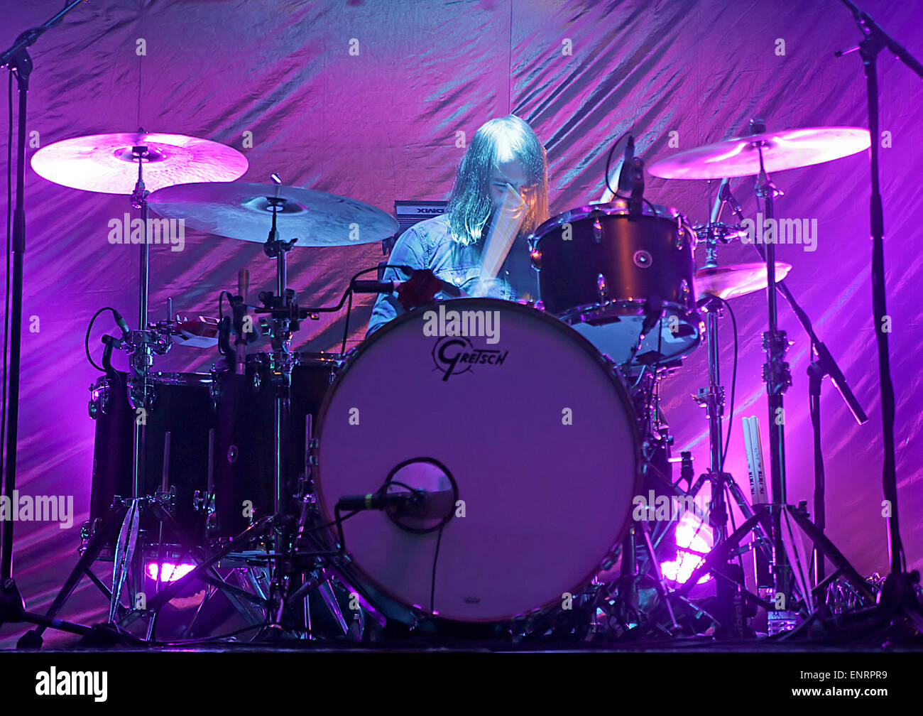 Band of Skulls performing live on stage at Liverpool O2 Academy ...