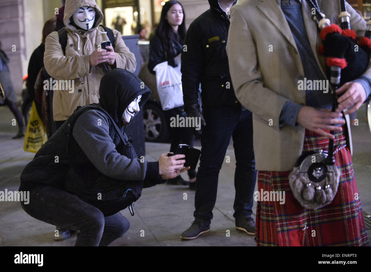 Thousands of protesters donned masks in the "Million Mask March" to ...