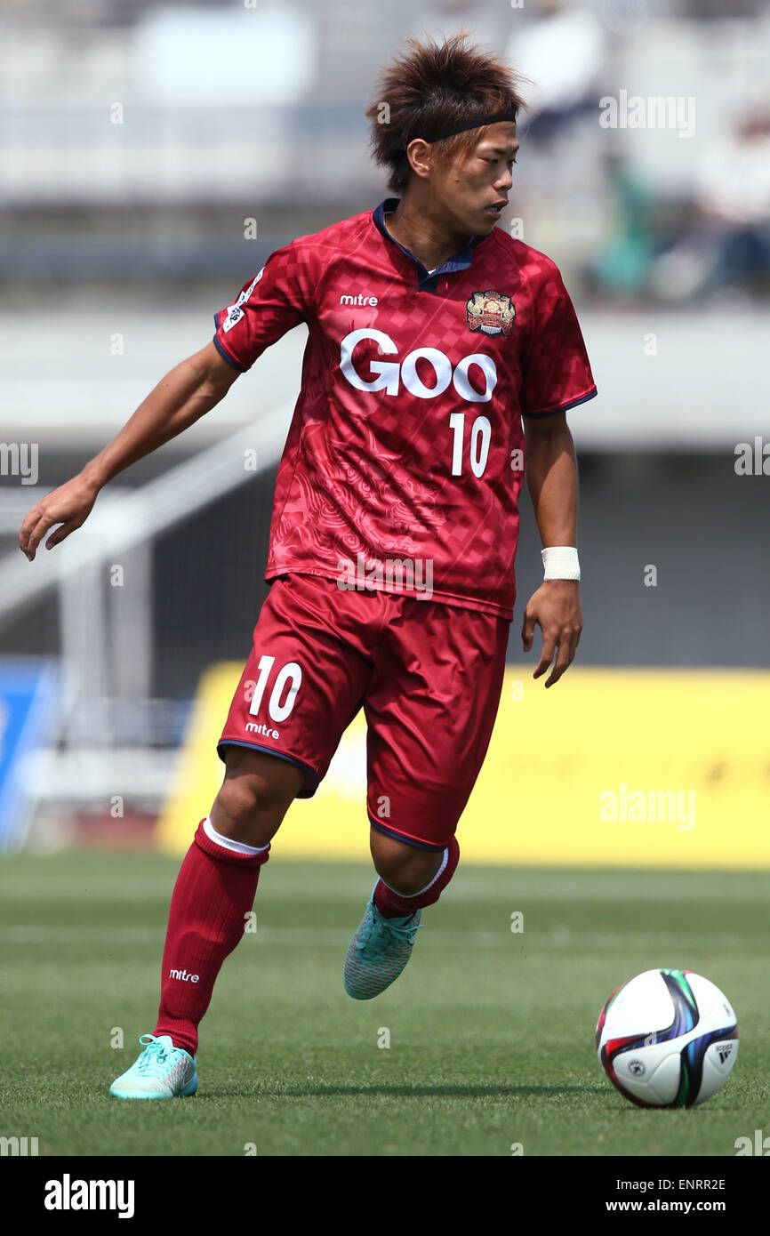 Sagamihara Gion Stadium, Kanagawa, Japan. 10th May, 2015. Yu Tomidokoro ...