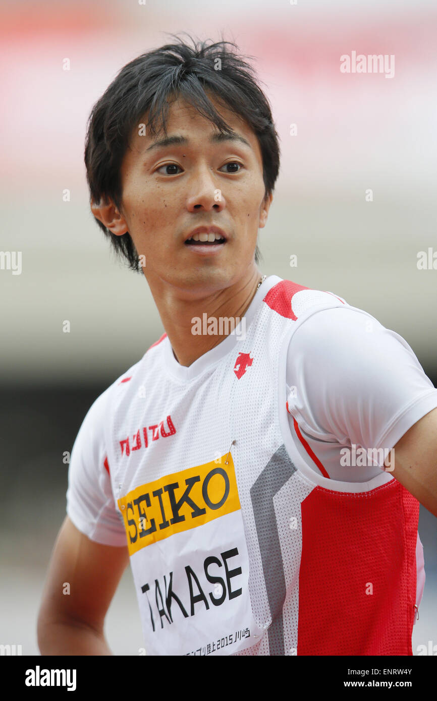 Kawasaki, Men's 100m at Todoroki Stadium, Kanagawa, Japan. 10th May, 2015. Kei Takase Athletics ...